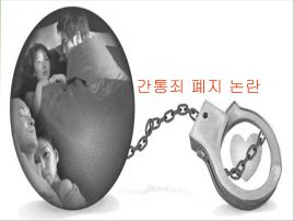 [간통죄 폐지 논란] 간통죄에 대한 개념과 간통죄 존폐에 대한 각 입장 및 나의 견해-1페이지