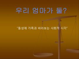 [동성 가족] 동성애 가족의 개념과 현황 및 동성애가족에 대한 올바른 시각-1페이지