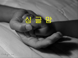 싱글맘의 현황과 원인 및 싱글맘을 대하는 우리의 자세-1페이지