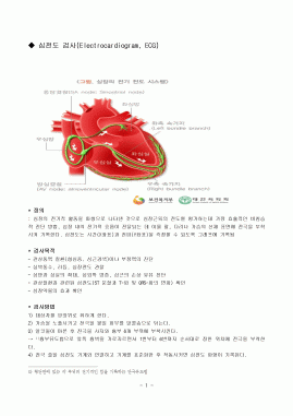 심전도 검사(Electrocardiogram, ECG)-1페이지