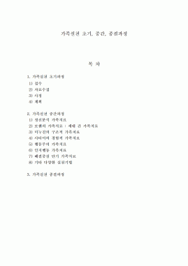 가족실천 초기, 중간, 종결과정-1페이지