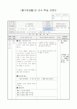 즐거운생활-흔들흔들-몸을 움직이며 ‘손 치기 발 치기’노래를 부를 수 있다.-1페이지