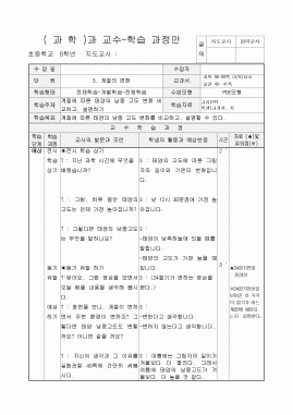 6)과학-3. 계절의 변화 - 계절에 따른 태양의 남중고도 변화 비교하고 , 설명하기-1페이지