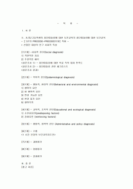 [보건교육A]초/중/고등학생의 집단따돌림에 대한 보건교육 -그린의 PRECEDE-PROCEDE 모형 적용-1페이지