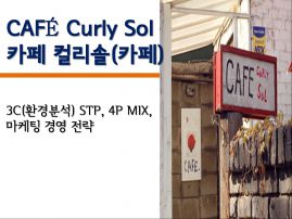 CAFE Curly Sol 카페 컬리솔(카페) 3C(환경분석) STP, 4P MIX, 마케팅 경영 전략-1페이지