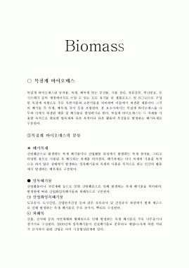 [미생물공학] 바이오매스/바이오메스 (Biomass)-1페이지