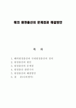 해외 원정출산의 문제점과 해결방안-1페이지