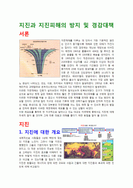 지진과 지진피해의 방지 및 경감대책-1페이지