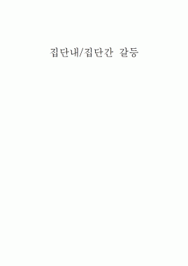 집단내집단간갈등-1페이지