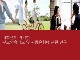 부모양육태도 및 사랑유형-1페이지