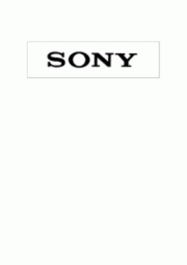 [사회과학] Sony (소니)-1페이지