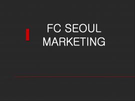 FC서울 마케팅 (FC SEOUL MARKETING)-1페이지