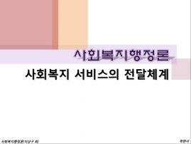 [사회복지 행정론] 사회복지 서비스의 전달체계-1페이지