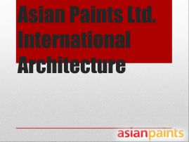 아시안 페인트 (Asian Paints) Ltd. International Architecture-1페이지