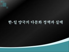 한·일 양국의 다문화 정책과 실태-1페이지