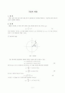 [일반물리실험]구심력 측정-1페이지