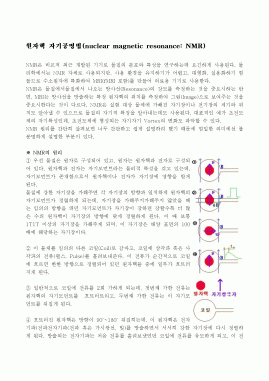 원자핵 자기공명법[nuclear magnetic resonance- NMR]-1페이지