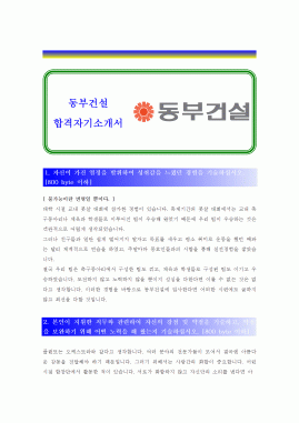 [ 동부건설 - 공채 ]합격자기소개서,동부건설자기소개서자소서,동부건설자소서자기소개서,동부건설자기소개서샘플,동부건설자기소개서예문,자기소개서,자기소개서자소서,자기소개서자소서,직업자기소개서,자기소개서-1페이지