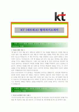 [ KT - 네트워크 ]합격자기소개서,KT네트워크자기소개서자소서,KT네트워크자소서자기소개서,KT네트워크자기소개서샘플,KT네트워크자기소개서예문,자기소개서자소서,기업 자기소개서,직종자기소개서,자기소개서-1페이지