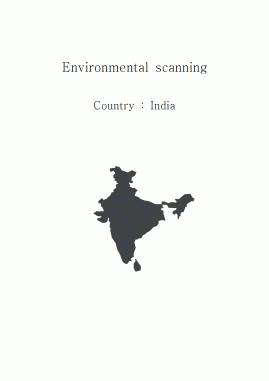 인도 화장품 시장조사 (Environmental scanning Country : India)-1페이지