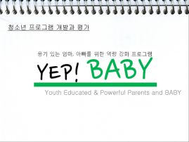 청소년 프로그램 개발과 평가 (Youth Educated & Powerful Parents and BABY)-1페이지