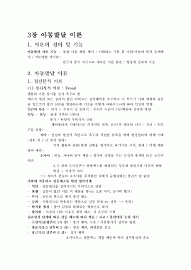 아동발달3장중간고사요약본-1페이지