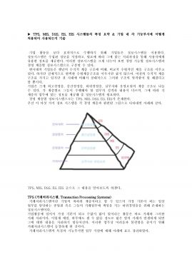 경영정보시스템-정보시스템 유형별 정리 : TPS, MIS, DSS, ES, EIS-1페이지