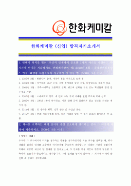 [ 한화케미칼- 신입 최종합격 ]자기소개서 자소서, 한화케미칼 자기소개서 자소서, 한화케미칼 자기소개서 샘플, 한화케미칼 합격 자기소개서, 한화케미칼 자기소개서, 자기소개서, 기업 자기소개서, 자기소개서-1페이지