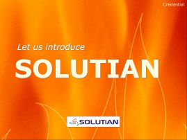 솔루시안 회사소개 (Let us introduce SOLUTIAN)-1페이지