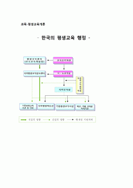 한국의 평생교육행정-1페이지