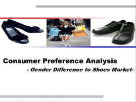 소비자분석,고객분석 - Consumer Preference Analysis - Gender Difference to Shoes Market-1페이지