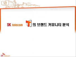 SK telecom (SK 텔레콤)의 브랜드 커뮤니티 분석-1페이지