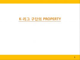 K-리그 구단의 PROPERTY-1페이지