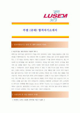 [ 루셈(lusem) - 공채 최종합격 ]자기소개서_루셈자기소개서자소서_루셈자소서자기소개서_루셈자기소개서샘플_루셈자기소개서예문_자기소개서,기업 자기소개서_자기소개서_직종 자기소개서_업종 자기소개서_기출 자-1페이지