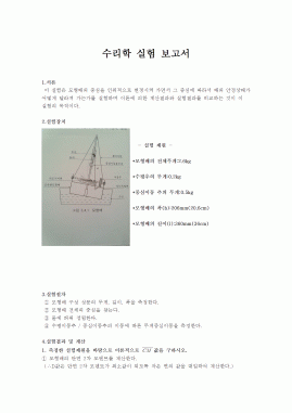 [수리학 실험] 부체안정실험-1페이지