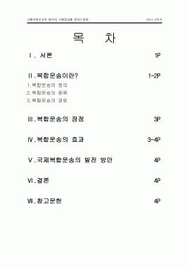 국제복합운송의 발전이 국제물류에 미치는 영향-1페이지