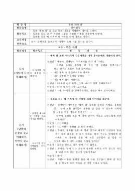 만3~5세 유아 언어활동계획안(해와 달, 그랑자트섬의 오후)-1페이지