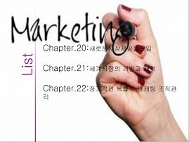 마케팅전략 새로운시장제공물도입 세계시장의 개발과 개척 장기적인 복합적 마케팅 조직관리-1페이지