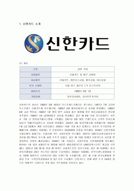 신한카드의 마케팅 성공사례와 개선책-1페이지