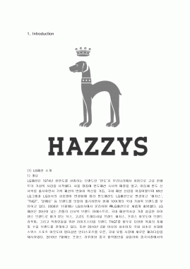 LG패션 헤지스(HAZZYS)의 마케팅 전략과 향후 개선책-1페이지