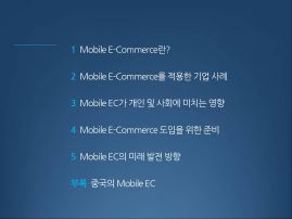 Mobile E-Commerce (모바일 전자상거래)-1페이지