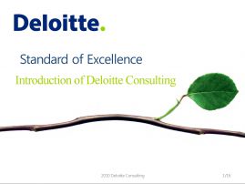 딜로이트(Deloitte) Standard of Excellence, Introduction of Deloitte Consulting-1페이지