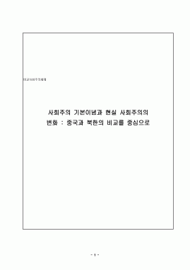 비교사회주의체제론-김형준-1페이지
