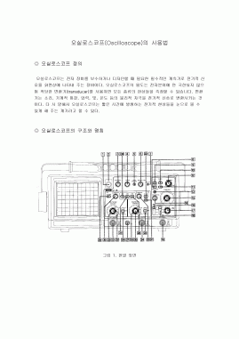 오실로스코프 정의 오실로스코프 측정방법-1페이지