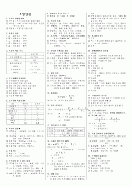 소방원론 구조 및 원리 요점정리-1페이지