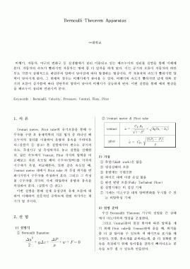 Bernoulli Theorem Apparatus (베르누이 실험 장치)-1페이지