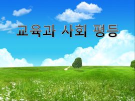 [사회과학] 교육과 사회평등-1페이지