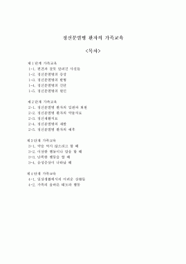 정신분열병 환자의 가족교육-1페이지