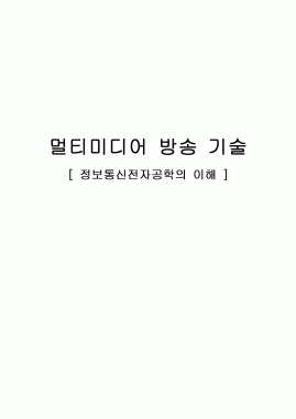 [공학기술] 멀티미디어 방송 기술 1-1페이지