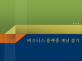 비즈니스 플랫폼 개념잡기-1페이지